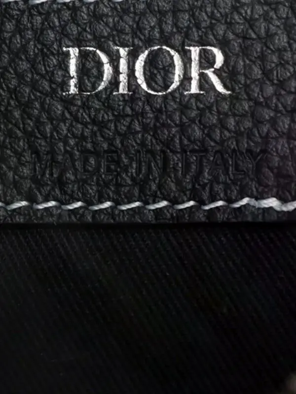 Dior 2000-2026 Grained Calfskin Saddle Crossbody Bag
