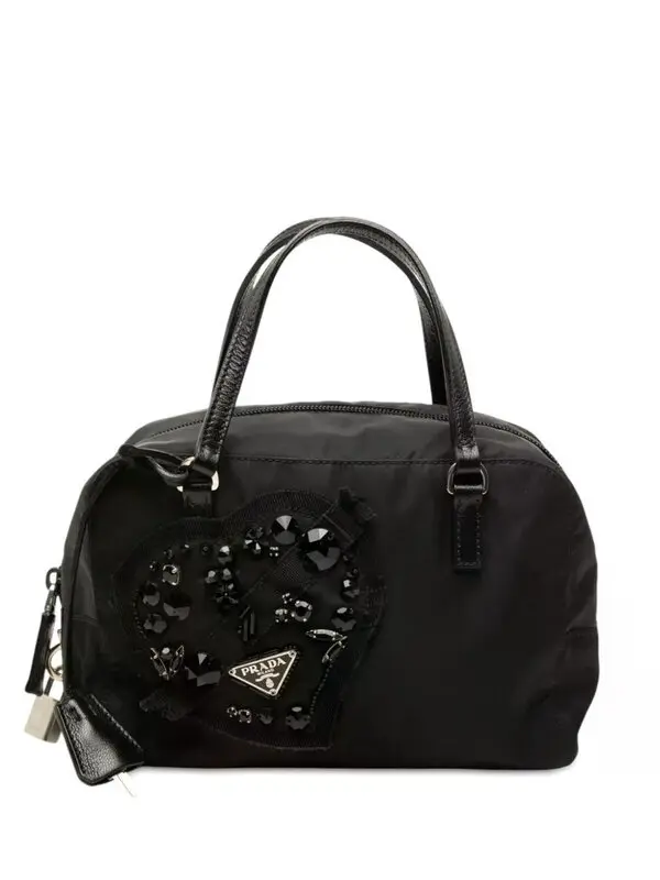 Prada 2000-2013 Tessuto Evening Heart Handbag