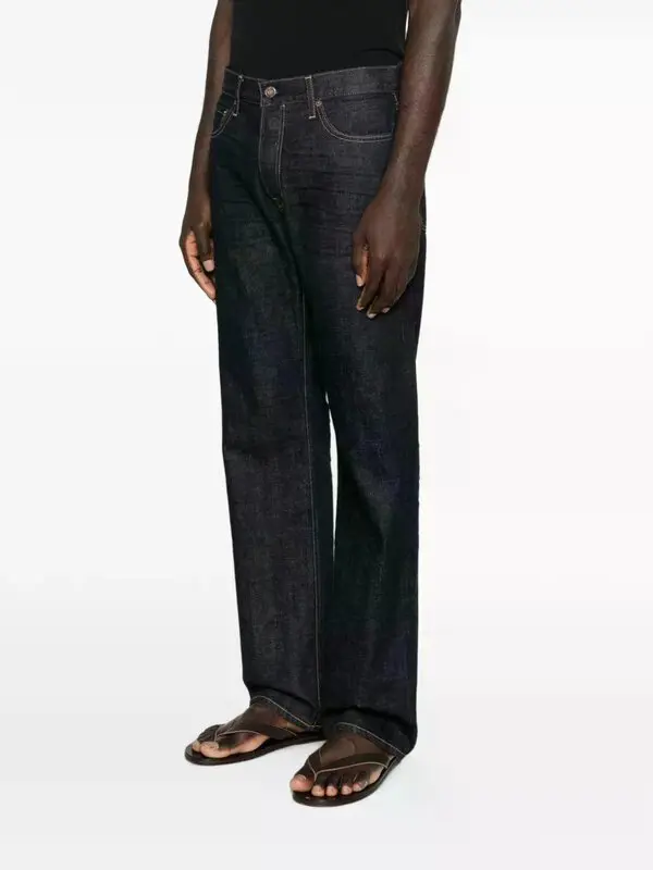 TOM FORD Straight-leg Whiskers-effect Jeans