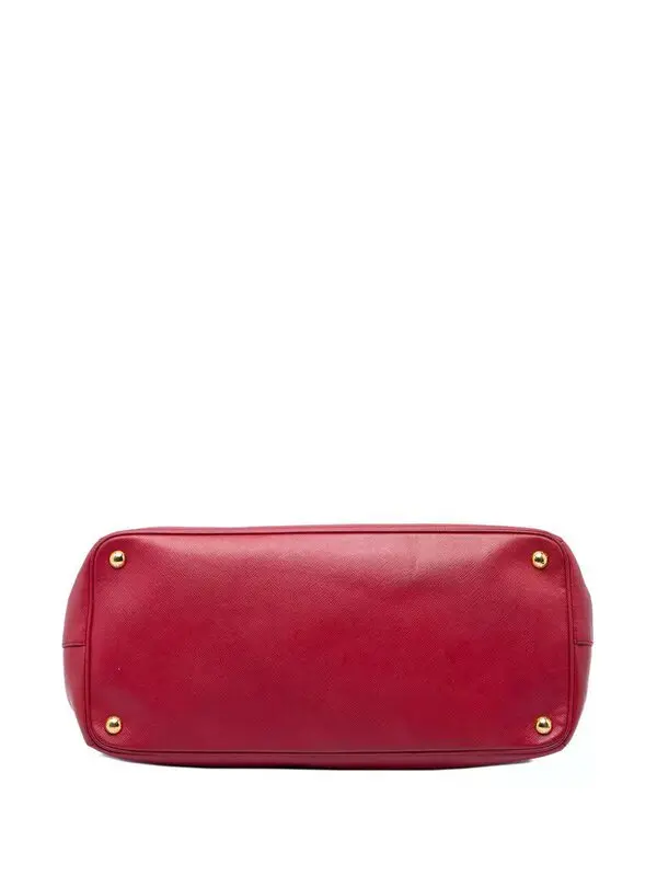 Prada Saffiano Lux Galleria Satchel - Red