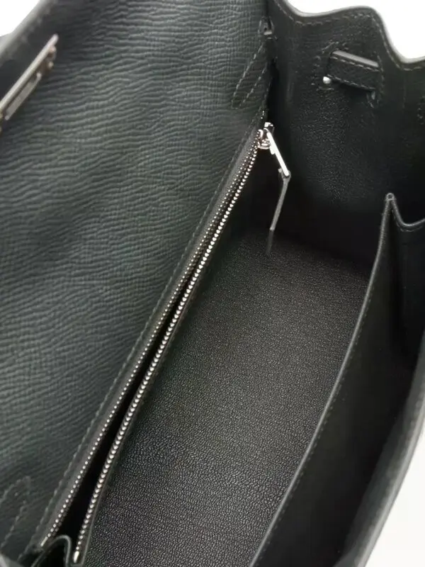 Hermès Kelly Leather Tote Bag - Grey