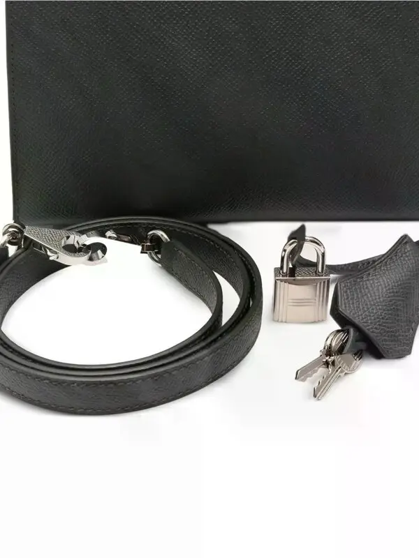 Hermès Kelly Leather Tote Bag - Grey