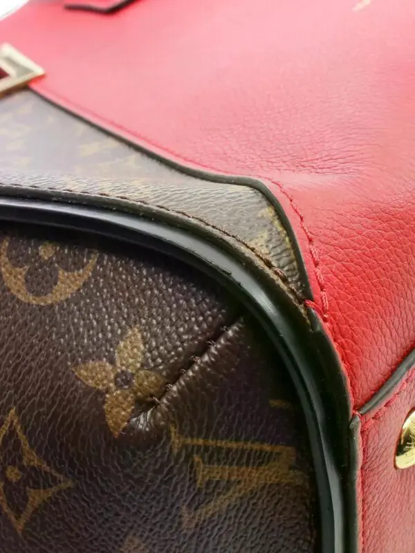 LOUIS VUITTON 2015 Mm Kimono Monogram Tote Bag - Red