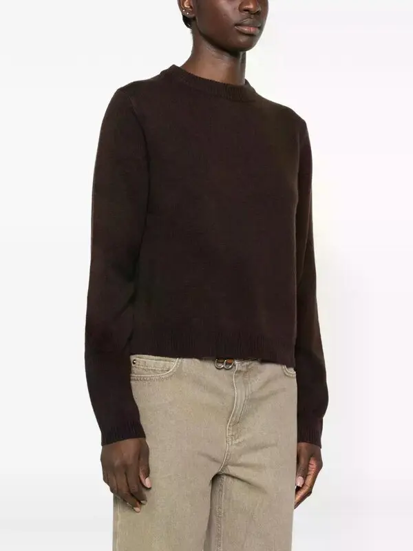 I BLUES Ribbed-trim Crew-neck Sweater