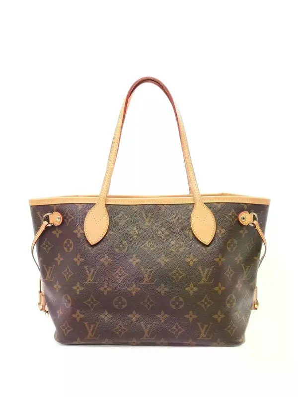 LOUIS VUITTON Monogram Neverfull Pm Tote Bag - Brown