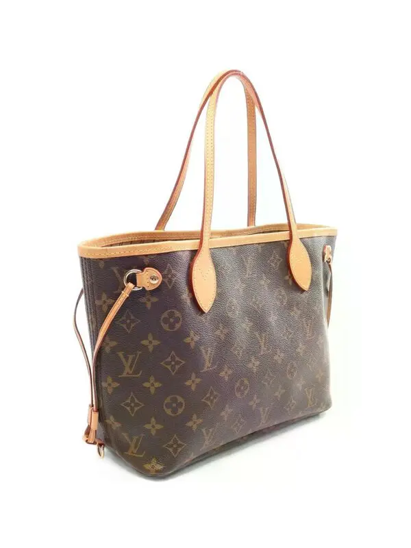 LOUIS VUITTON Monogram Neverfull Pm Tote Bag - Brown