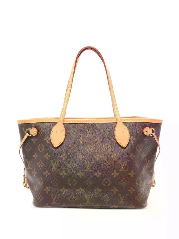 LOUIS VUITTON Monogram Neverfull Pm Tote Bag - Brown