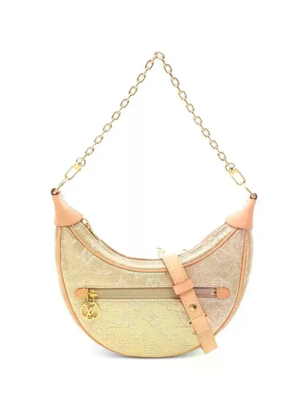 LOUIS VUITTON Loop Monogram Jacquard Shoulder Bag - Gold