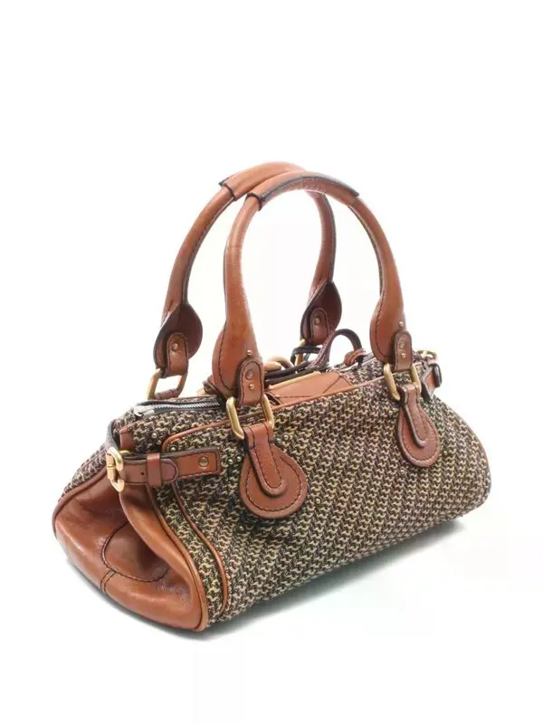 Chloé 2010s Paddington Tweed Tote Bag