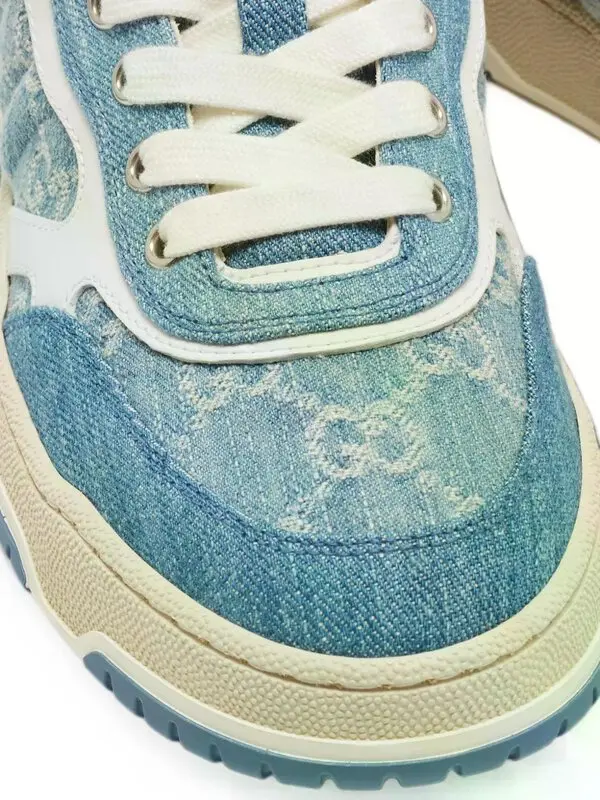 Gucci Gg Denim Lace-up Sneakers