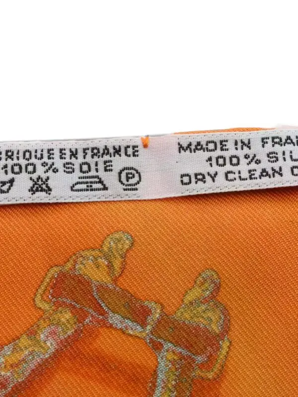 Hermès 2010s Musee Silk Scarf - Orange