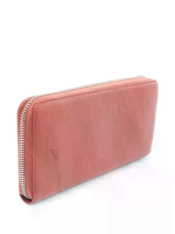 Saint Laurent 2010s Liv Gauche Zip-around Wallet