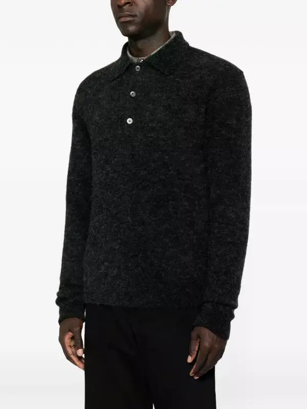 SUNFLOWER Brushed-effect Polo Shirt