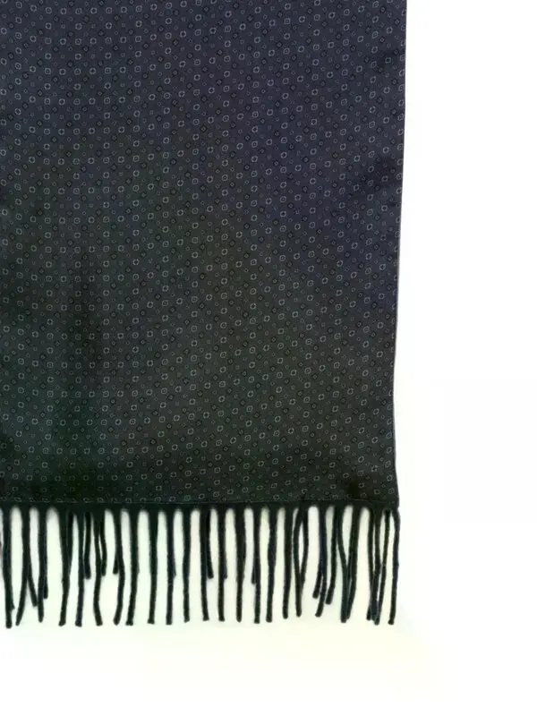 FERRAGAMO Geometric-print Fringed Scarf