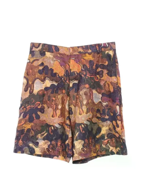 Dior X Peter Doig Patterned Bermuda Shorts