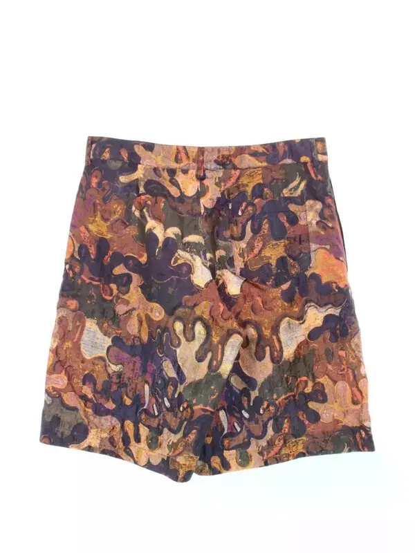 Dior X Peter Doig Patterned Bermuda Shorts