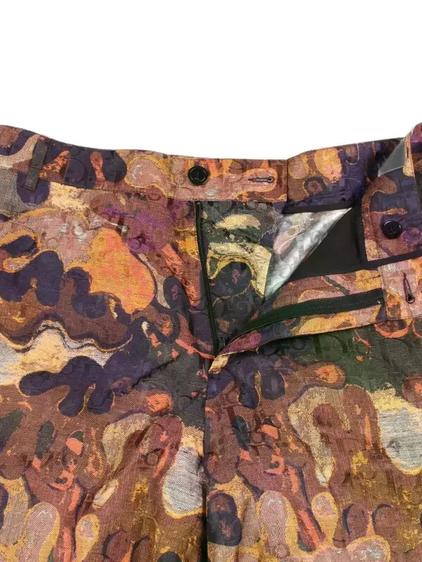 Dior X Peter Doig Patterned Bermuda Shorts