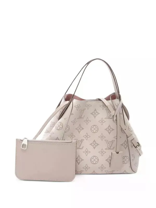 LOUIS VUITTON 2020 Pm Hina Mahina 2-way Tote Bag - Grey