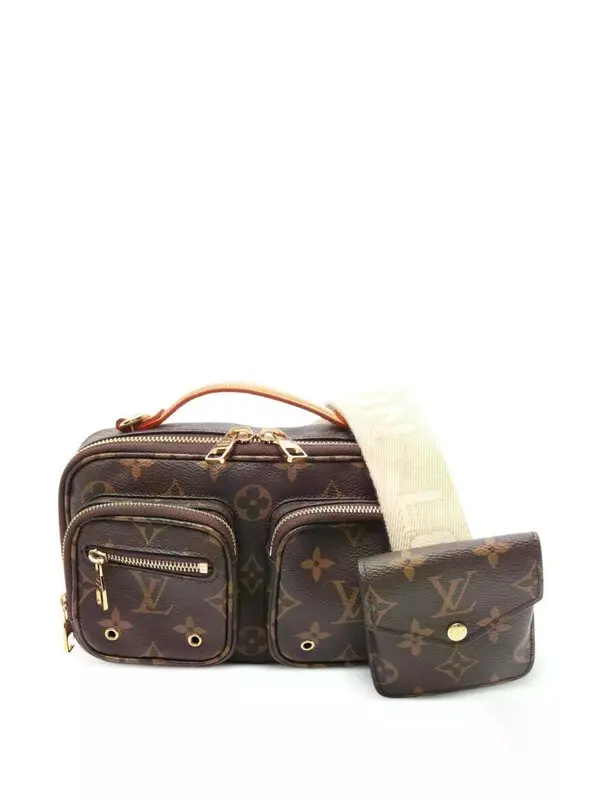 LOUIS VUITTON Monogram Mini Utility Bag - Brown