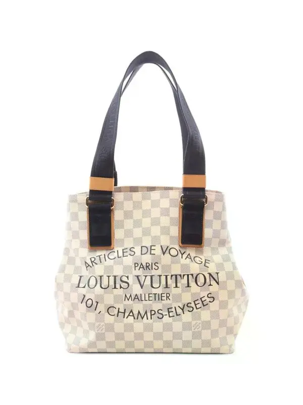 LOUIS VUITTON Damier Azur Hippopotamus Tote Bag - Neutrals