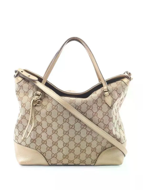 Gucci 2000 Bree Gg Canvas Handbag