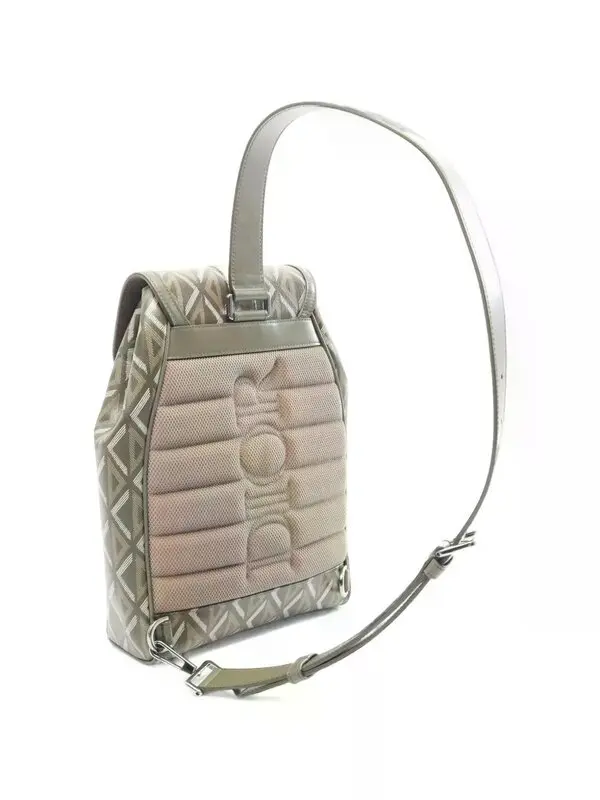 Dior Cd Diamond Canvas Sling Bag - Green