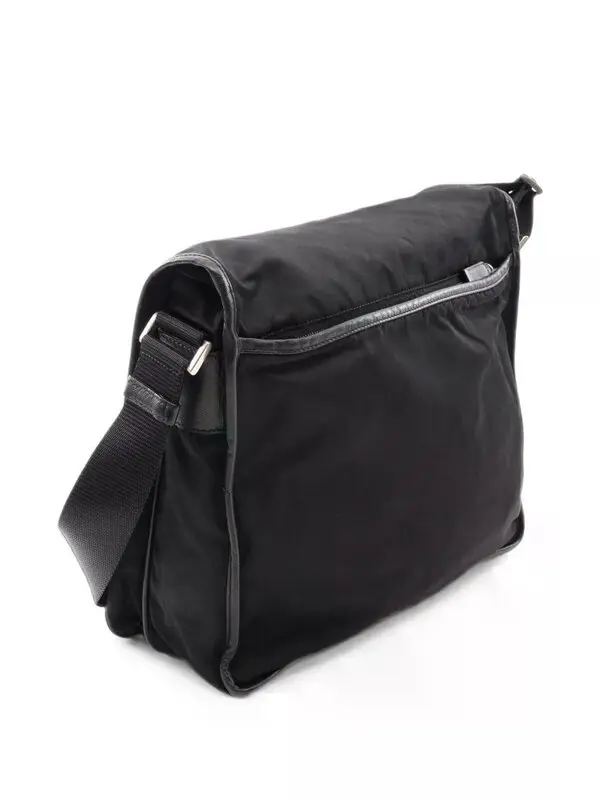 Prada Saffiano Leather Trim Messenger Bag