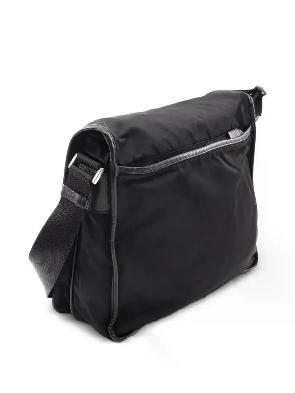 Prada Saffiano Leather Trim Messenger Bag