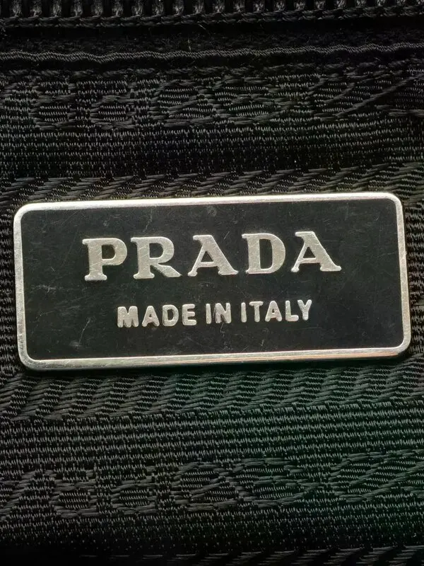 Prada Saffiano Leather Trim Messenger Bag