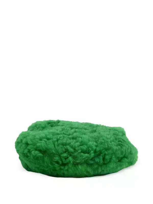 Bottega Veneta Mini Jodie Shearling Handbag - Green