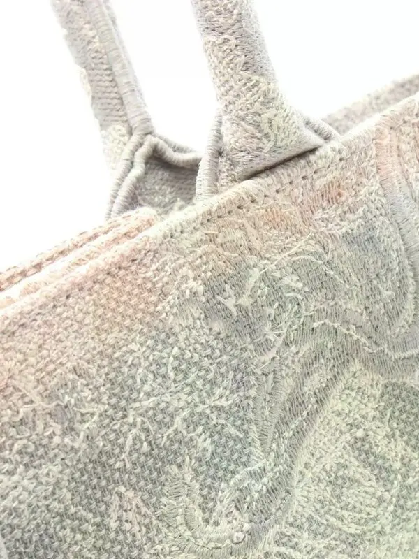 Dior 2000s Book Tote Canvas Tote Bag - Grey