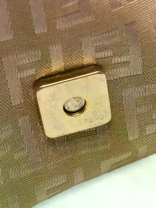 Fendi 2010s Zucchino Mamma Baguette Shoulder Bag