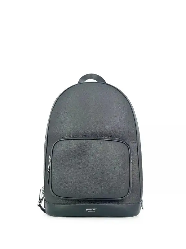 Burberry Rocco Logo-embossed Grained Leather Backpack