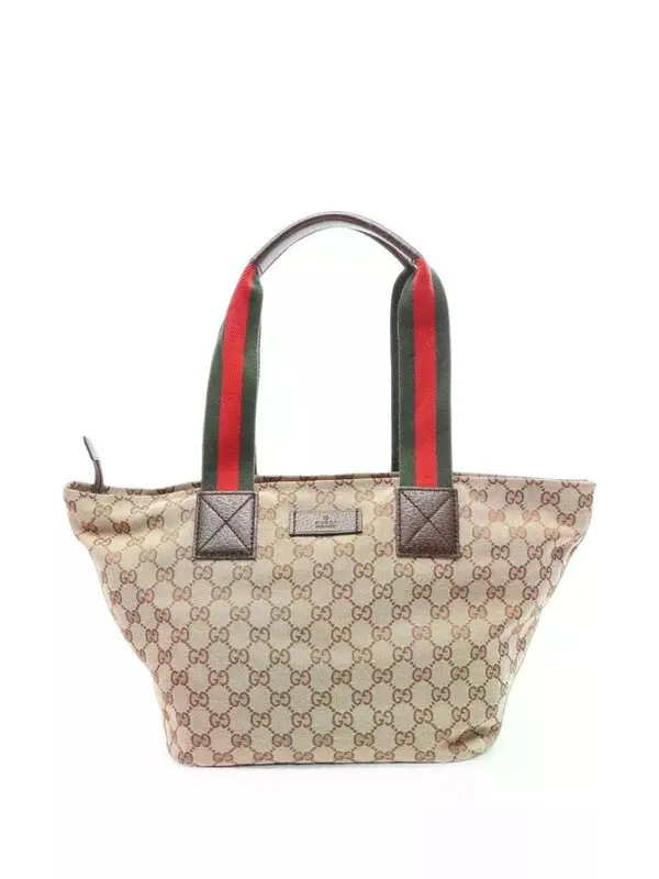 Gucci 2000s Gg Canvas Tote Bag