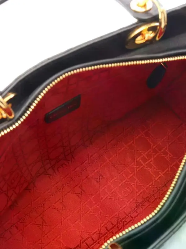Dior 2010s Large Lady Cannage 2-way Tote Bag