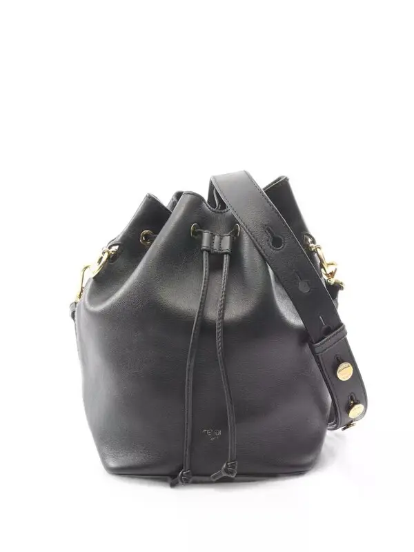 Fendi Montresor Leather Bucket Bag