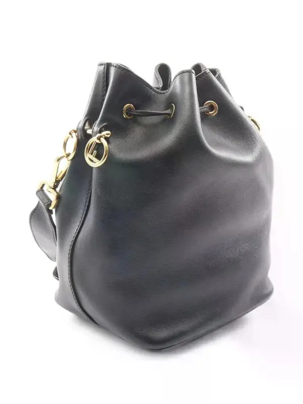 Fendi Montresor Leather Bucket Bag