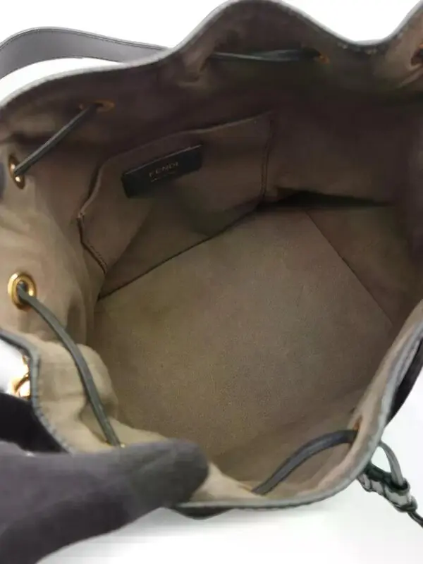 Fendi Montresor Leather Bucket Bag
