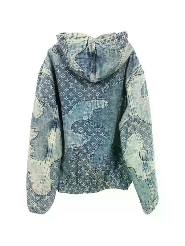 LOUIS VUITTON Monogram Patchwork Denim Jacket