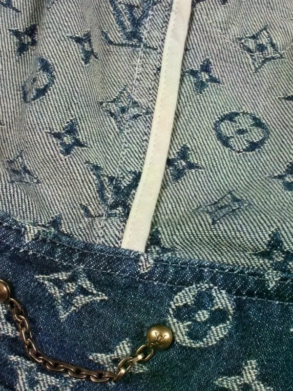 LOUIS VUITTON Monogram Patchwork Denim Jacket