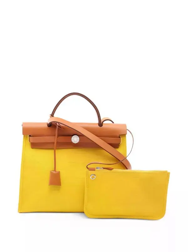 Hermès 2019 Herbag Zip 31 Tote Bag - Yellow
