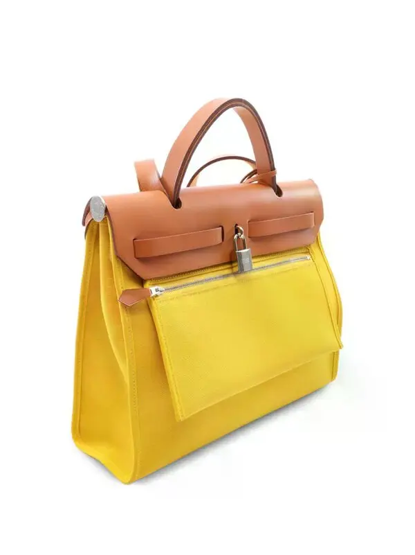 Hermès 2019 Herbag Zip 31 Tote Bag - Yellow