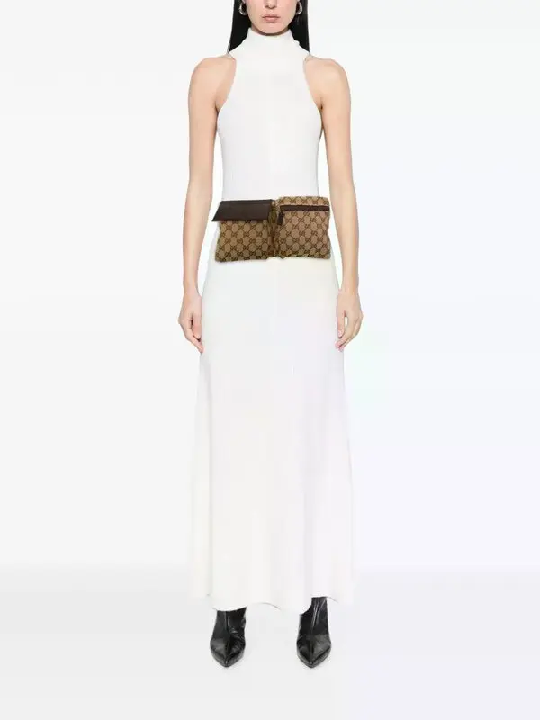 Gucci 2000-2015 Gg Canvas Web Double Pocket Belt Bag