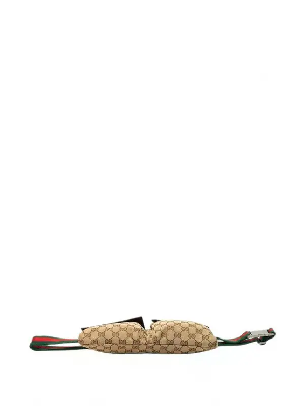 Gucci 2000-2015 Gg Canvas Web Double Pocket Belt Bag