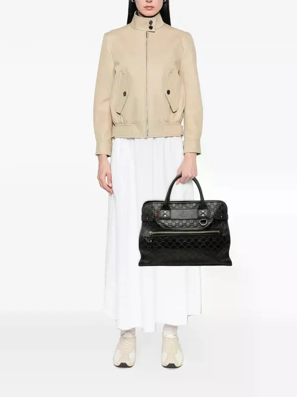 Gucci Embossed Leather Business Bag