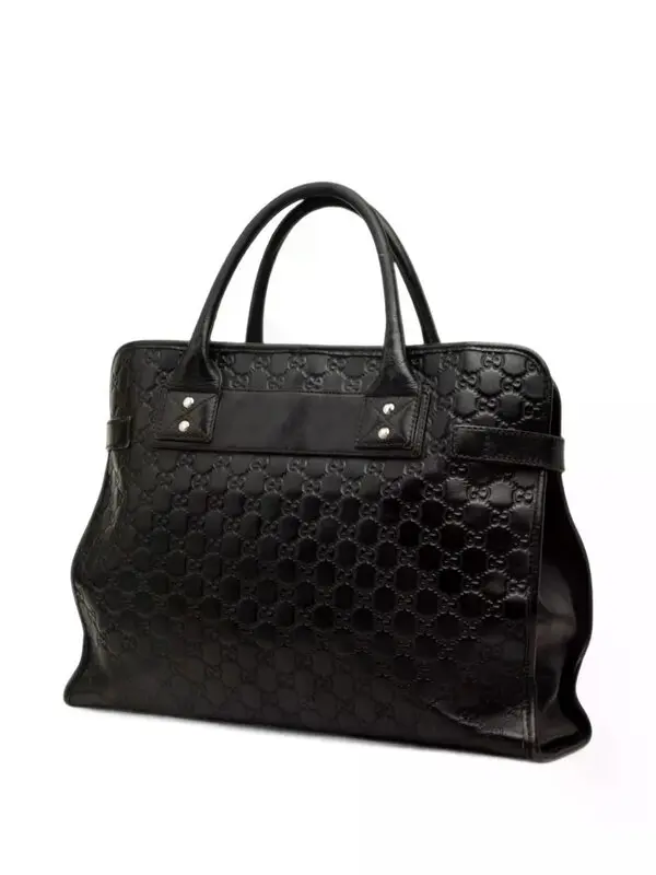 Gucci Embossed Leather Business Bag