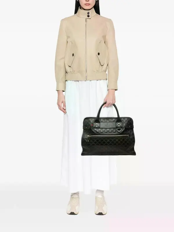 Gucci Embossed Leather Business Bag