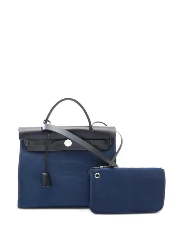 Hermès 2017 Pm Herbag Single-handle Tote Bag - Blue