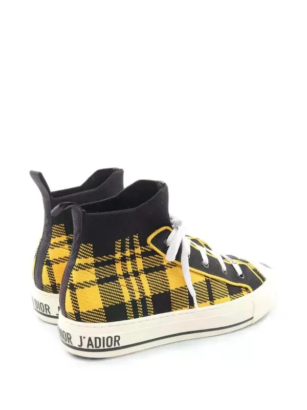 Dior Walk'n' Checked High Top Sneakers
