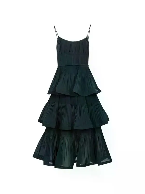 Zimmermann Pleated Midi Dress - Green